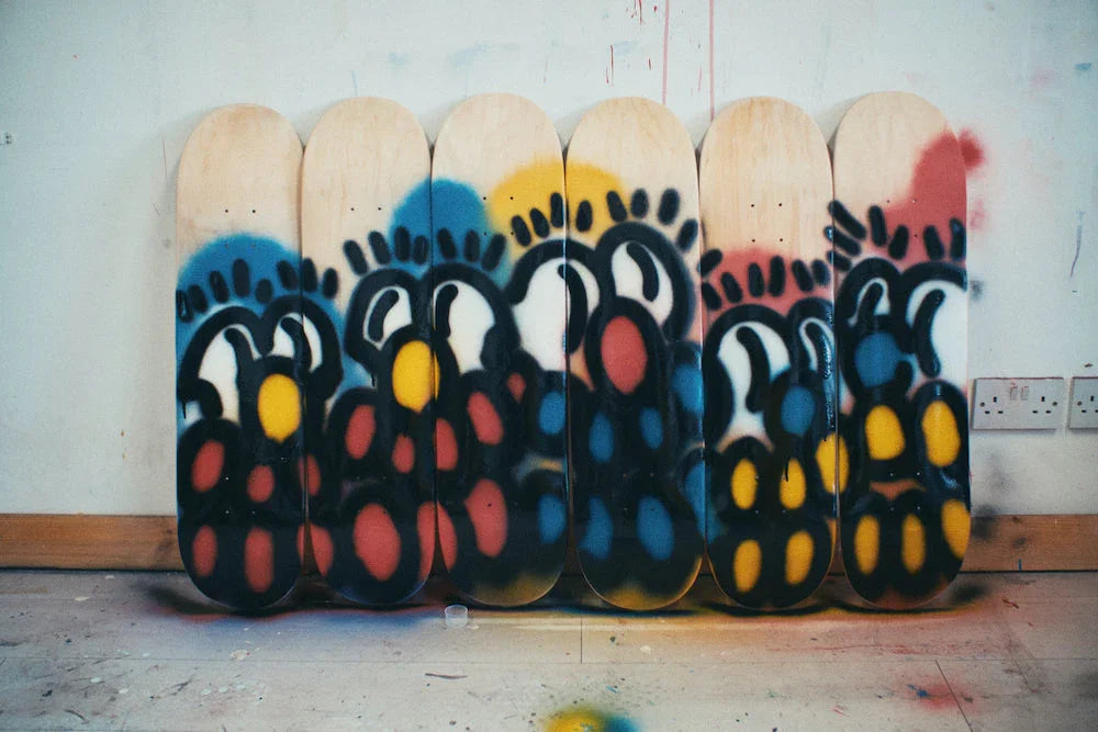 Meet Our First Artist Collaborator: Behind the Scenes – deckarts | Skateboard Wall Art Gallery