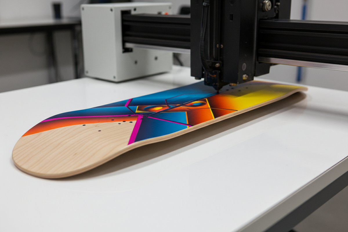 Skateboard Art Printing: How a Blank Maple Deck Becomes Museum-Quality ...